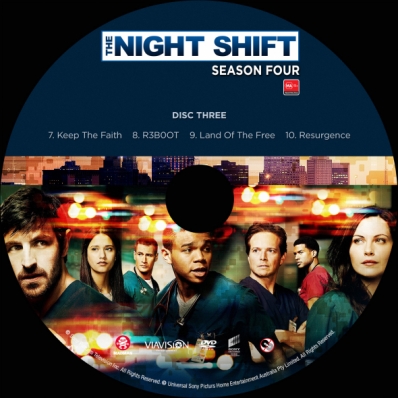 CoverCity - DVD Covers & Labels - The Night Shift - Season 4; disc 3