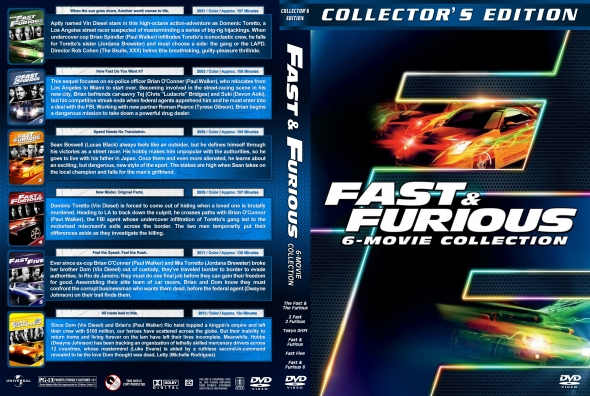CoverCity - DVD Covers & Labels - Fast & Furious 6-Movie Collection