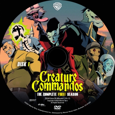 CoverCity - DVD Covers & Labels - Creature Commandos - Season 1; disk 1