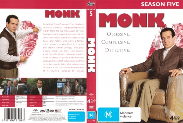 CoverCity - DVD Covers & Labels - Monk - Season 5