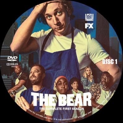 CoverCity - DVD Covers & Labels - The Bear - Season 1; disc 1