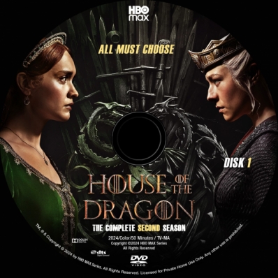 CoverCity - DVD Covers & Labels - House of the Dragon - Season 2; disk 1