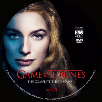 CoverCity - DVD Covers & Labels - Games of Thrones - Season 3; disc 5