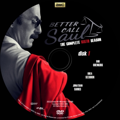 CoverCity - DVD Covers & Labels - Better Call Saul - Season 6; disc 1