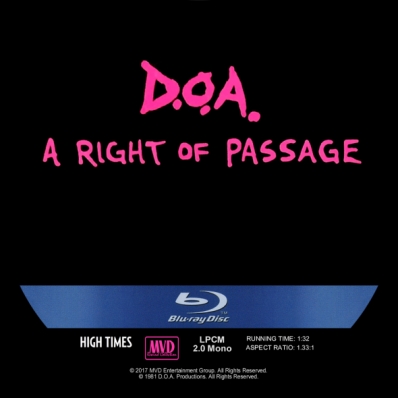 CoverCity - DVD Covers & Labels - DOA - A Right of Passage