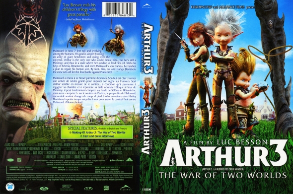 CoverCity - DVD Covers & Labels - Arthur 3: The War of the Two Worlds