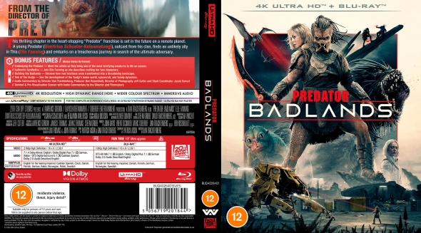 CoverCity - DVD Covers & Labels - Predator: Badlands 4K