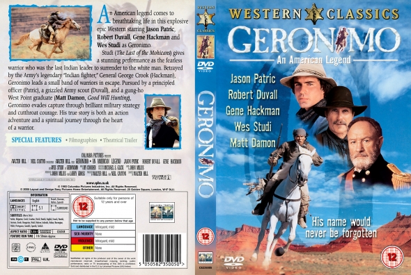 CoverCity - DVD Covers & Labels - Geronimo: An American Legend