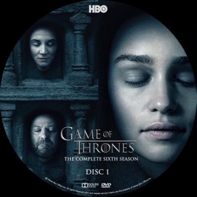 CoverCity - DVD Covers & Labels - Game of Thrones - Season 6; disc 1
