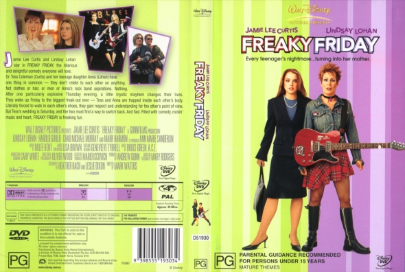 CoverCity - DVD Covers & Labels - Freaky Friday