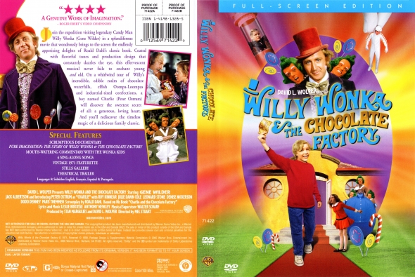Willy Wonka And The Chocolate Factory Dvd Cover