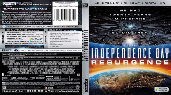 CoverCity - DVD Covers & Labels - Independence Day: Resurgence 4K