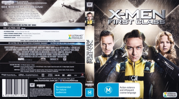 CoverCity - DVD Covers & Labels - X-Men: First Class 4K