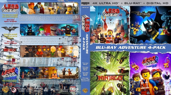 CoverCity - DVD Covers & Labels - Lego Movie 4-Pack 4K