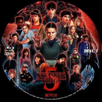 CoverCity - DVD Covers & Labels - Stranger Things - Season 5; disc 1
