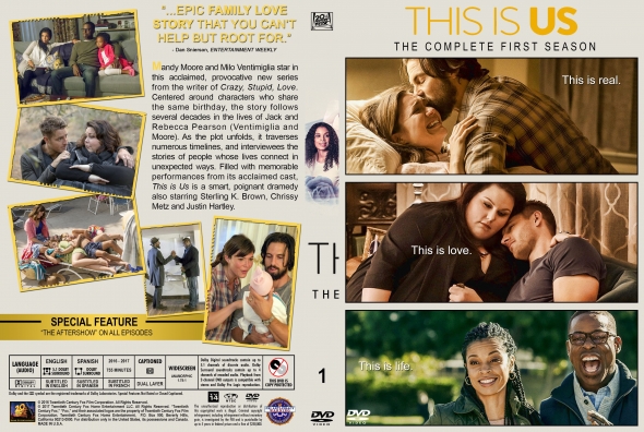 CoverCity - DVD Covers & Labels - This is Us - Season 1 (spanning spine)