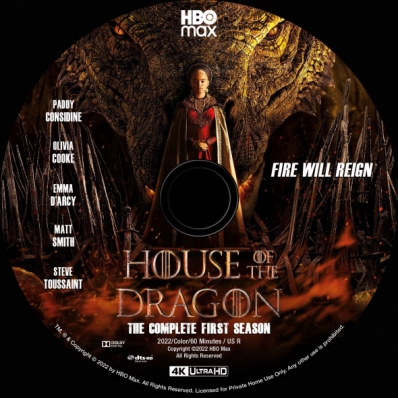 CoverCity - DVD Covers & Labels - House of the Dragon 4K - Season 1