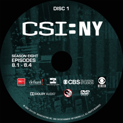CoverCity - DVD Covers & Labels - CSi: NY - Season 8; disc 1