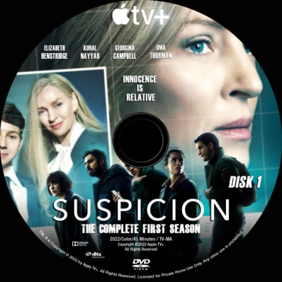 CoverCity - DVD Covers & Labels - Suspicion - Season 1; disk 1