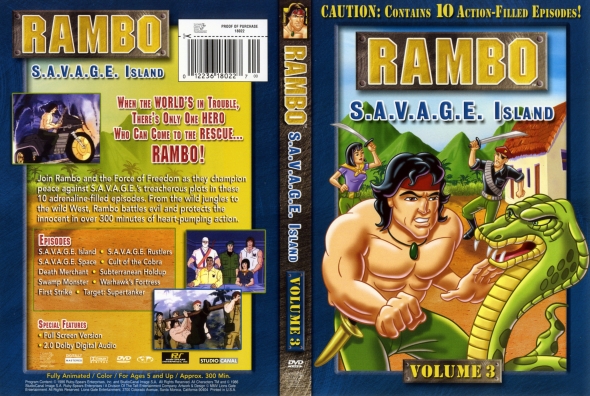 CoverCity - DVD Covers & Labels - Rambo; Volume 3: S.A.V.A.G.E. Island