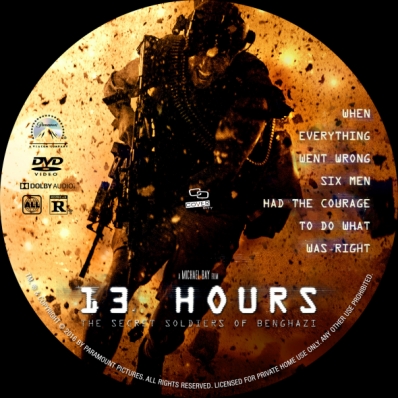 CoverCity - DVD Covers & Labels - 13 Hours: The Secret Soldiers of Benghazi