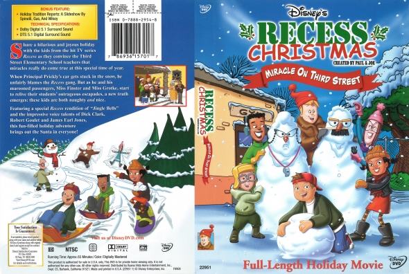 CoverCity - DVD Covers & Labels - Recess Christmas: Miracle on Third Street