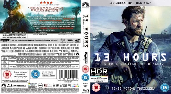 CoverCity - DVD Covers & Labels - 13 Hours: The Secret Soldiers of Benghazi 4K