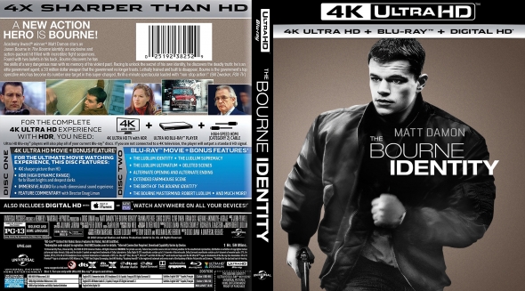 CoverCity - DVD Covers & Labels - The Bourne Identity 4K